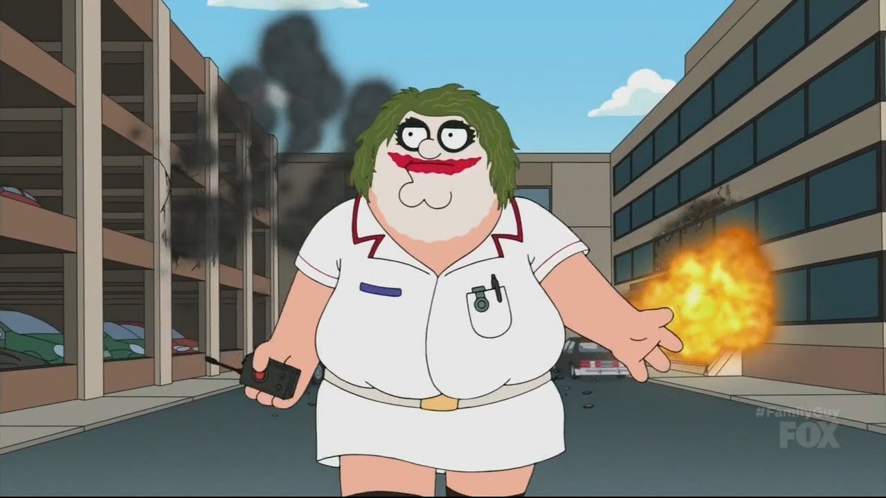 Family Guy Peter Plays The Joker - YouTube