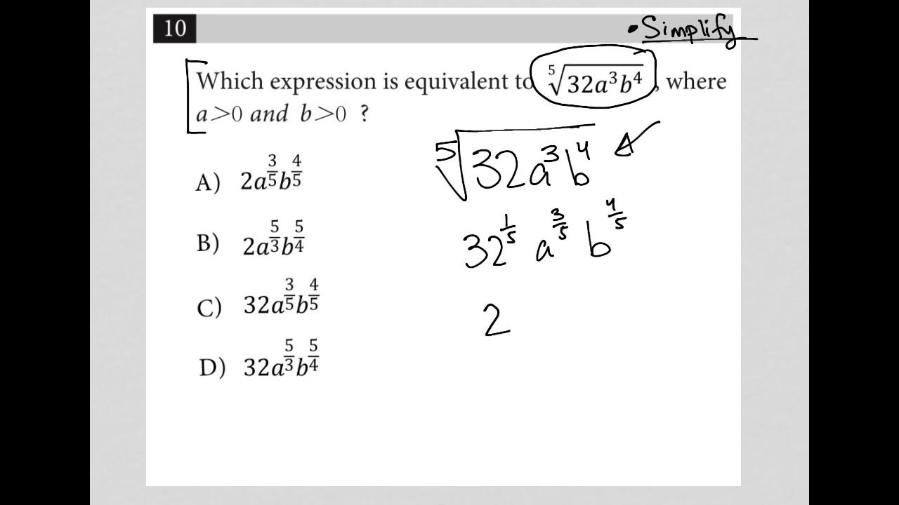 which-expression-is-equivalent-to-5throot-32a-3b-4-where-a-is