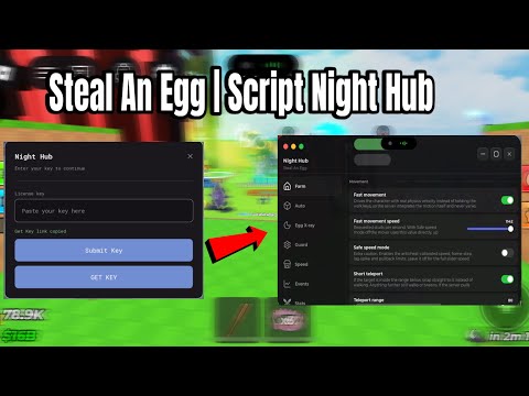 Steal An Egg Script Best Farm Egg High Value | How Get Key Script Steal An Egg | Night Hub Script