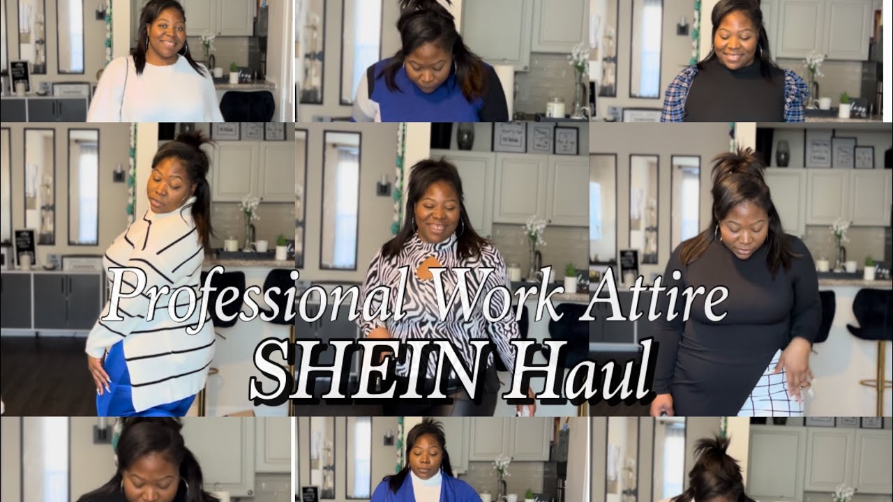 Another SHEIN Haul | Professional Work Attire | Plus Size Edition - YouTube