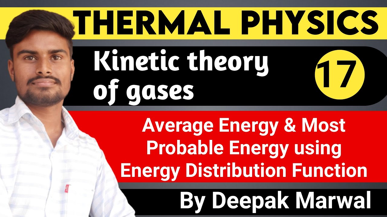 Average Energy & Most probable energy | using energy distribution ...