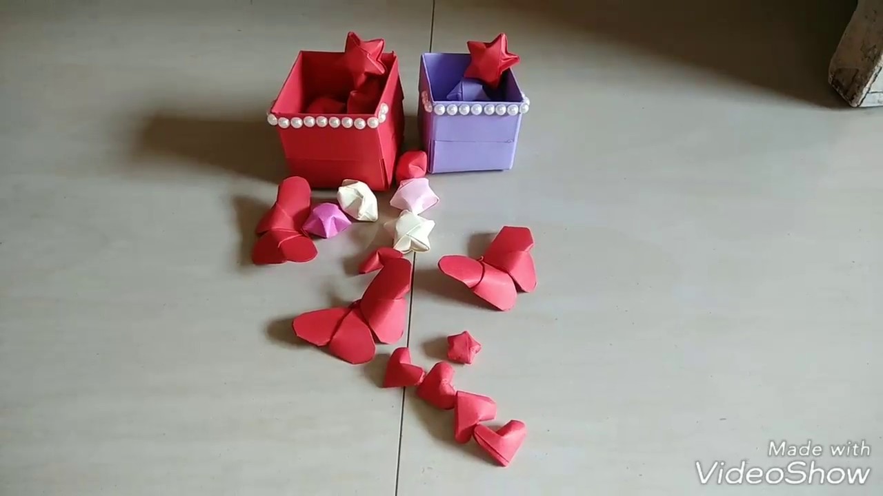 How to make Paper box container 1 - YouTube