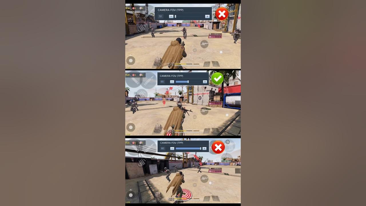 Best Camera FOV (TPP) in CODM BR 🔥Codmobile | CODM Setting #shorts #codmbr #codm90fps #ff #codm ...