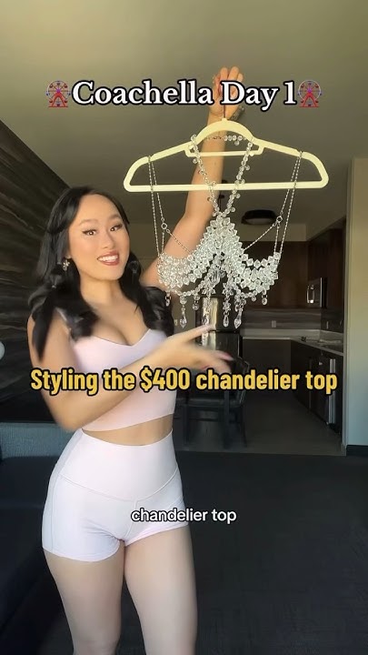 Yuyi Chua | Styling my beaded crystal top for COACHELLA DAY 1 🎡🏜️🌴 - YouTube