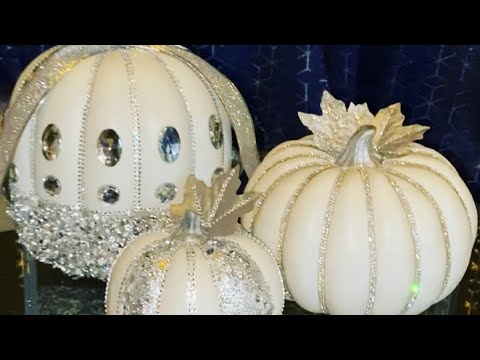 DIY Bling pumpkins - YouTube