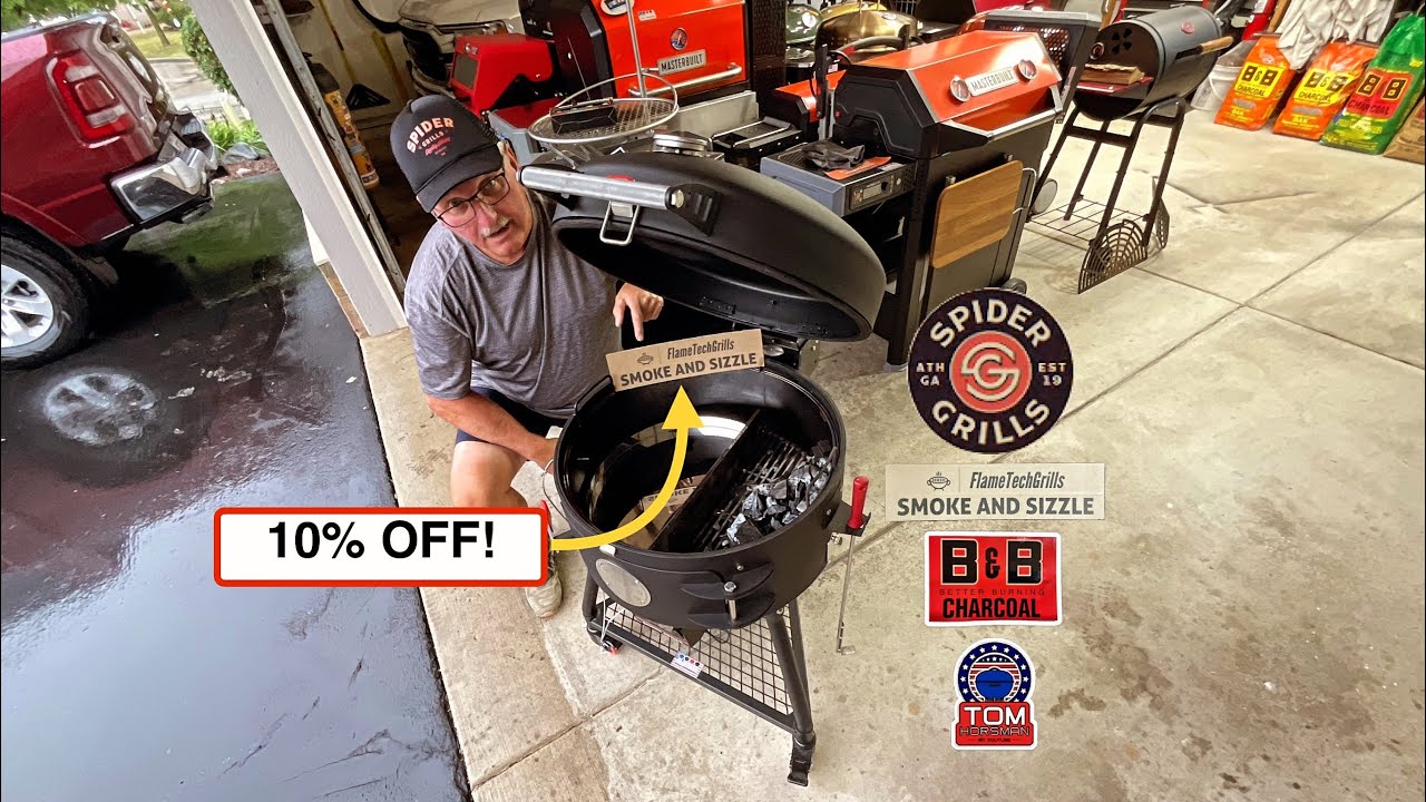 Smoked Pork Butt on The Spider Grills Huntsman Smart Kamado-Grill ...