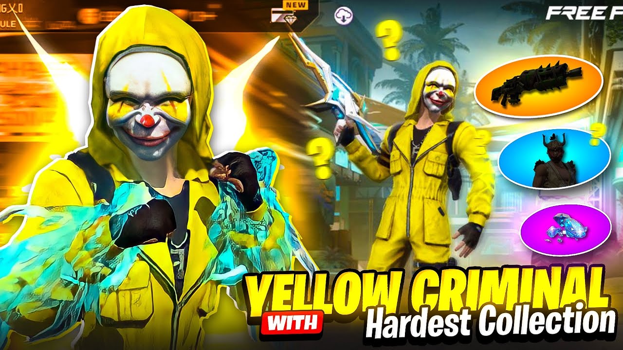 Yellow Criminal Bundle ID Full Collection - Free Fire | Modern YT - YouTube