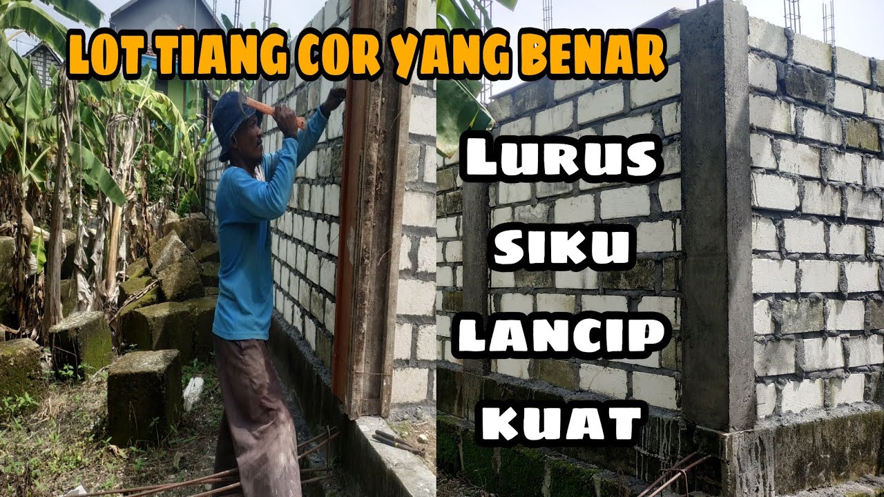 CARA PASANG TIANG COR CEPAT DAN BAGUS HASILNYA SIKU LANCIP LURUS - YouTube