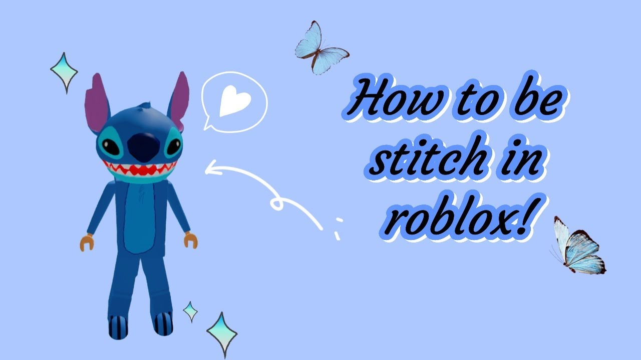 How to be stitch in roblox! (EASY) 💙 - YouTube