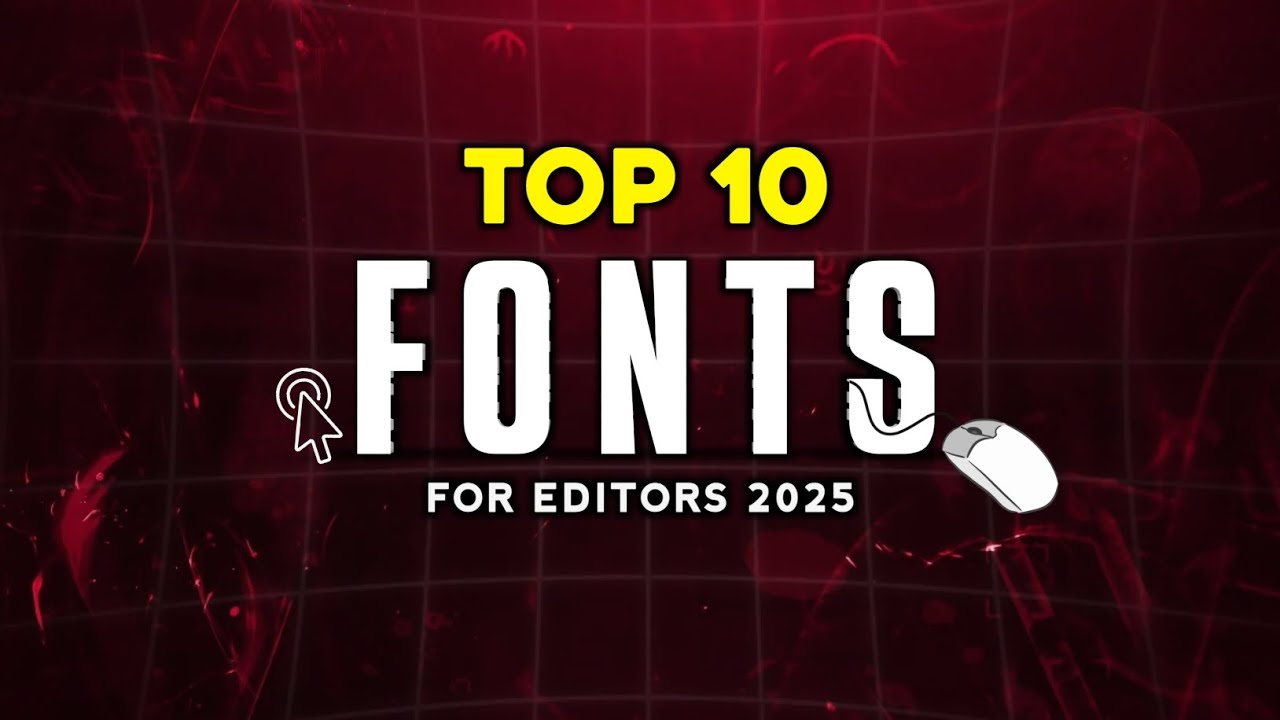 Top 10 Best Fonts for Editing 2025 | Free Download Links - YouTube