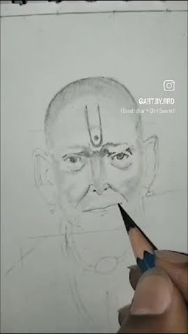SHREE SWAMI SAMARTH #drawing #art.by.rrd - YouTube