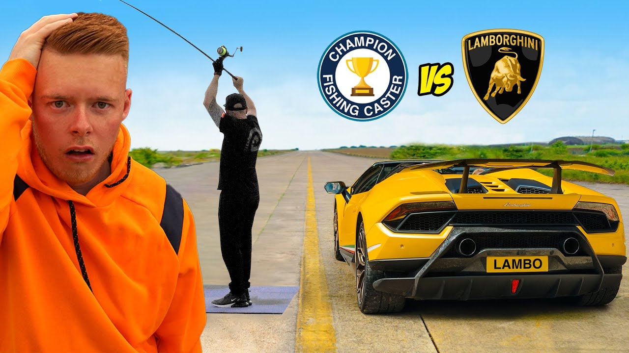 FISHING SPOMB VS LAMBO: DRAG RACE - YouTube