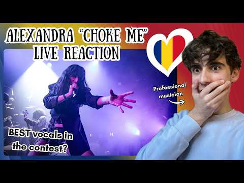 SINGER REACTS TO ALEXANDRA CĂPITĂNESCU ‘CHOKE ME’ LIVE 🇷🇴 | OSLO PRE-PARTY