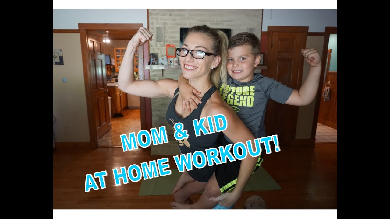 MOM & KID AT HOME WORKOUT| THAT FIT MOM | Saturday Workouts Ep. 6 - YouTube