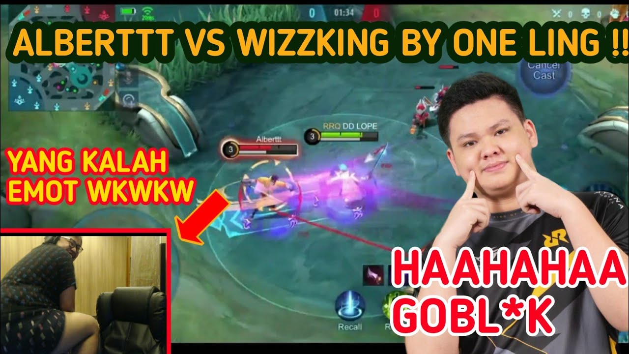 ALBERTTT VS WIZZKING BY ONE LING, YANG KALAH EMOT !! - YouTube