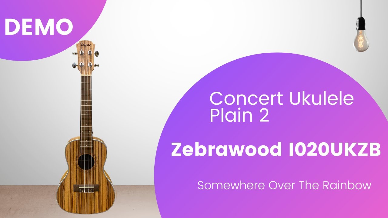 Zebrawood I020 - Concert Ukulele Demo Video - YouTube