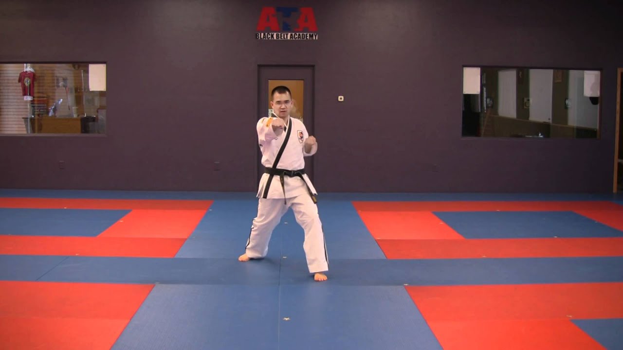 Sohng Ahm 2 orange belt form moves 1 5 - YouTube