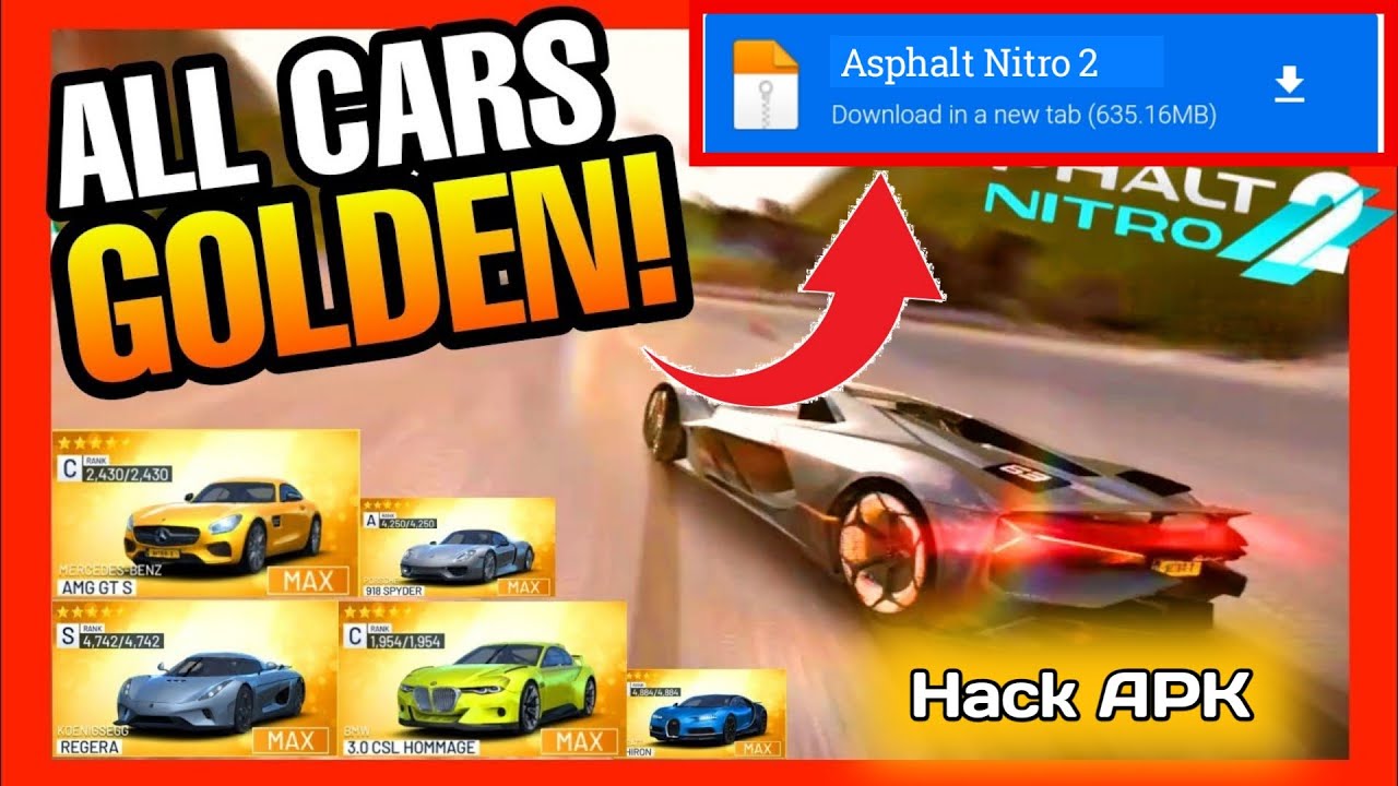 Asphalt Nitro 2: Mod Apk, Unlimited Money + Ultra Graphics with 60-120 ...