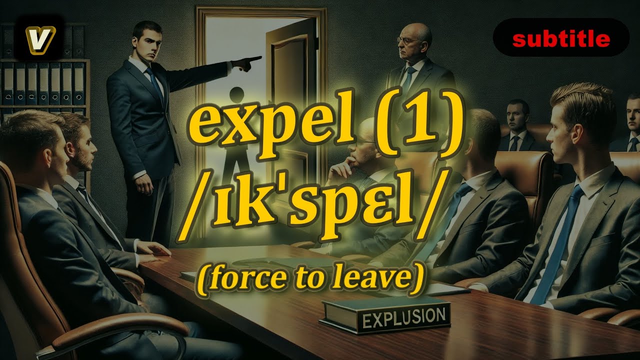 [v] Expel meaning (force to leave) with 5 examples - YouTube
