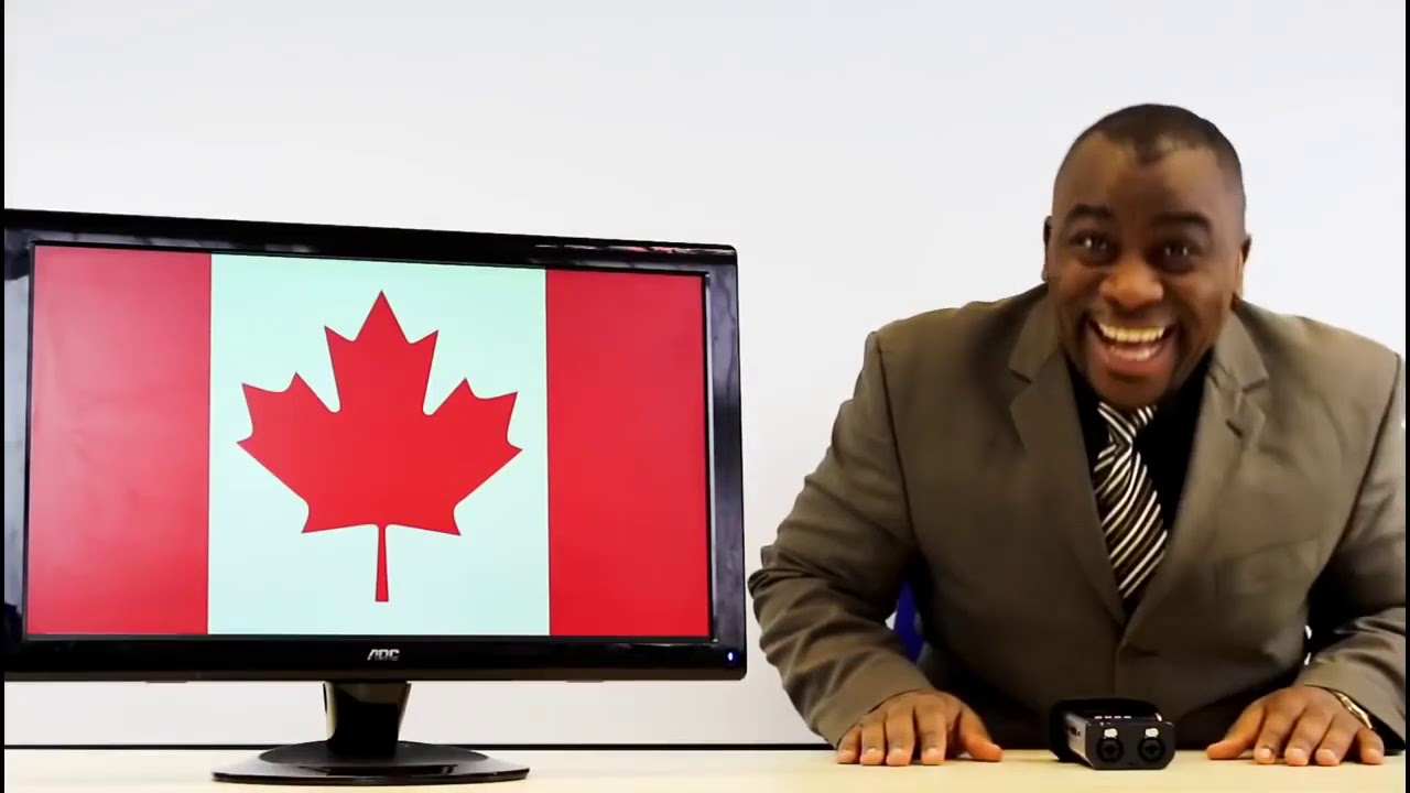 African Guy Laughing At Canada Flag!! - YouTube