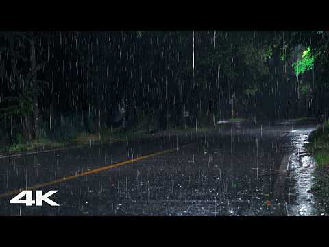 Get Over Insomnia with Heavy Rain at Night | Instant Sleep for Tired Minds | Rain Sounds White Noise