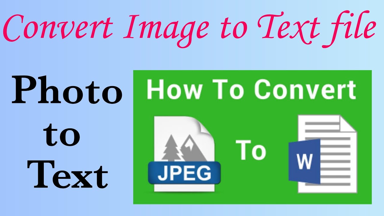 How to convert image file to text file | Jpeg 📁 ko text 📁 me change kre ...