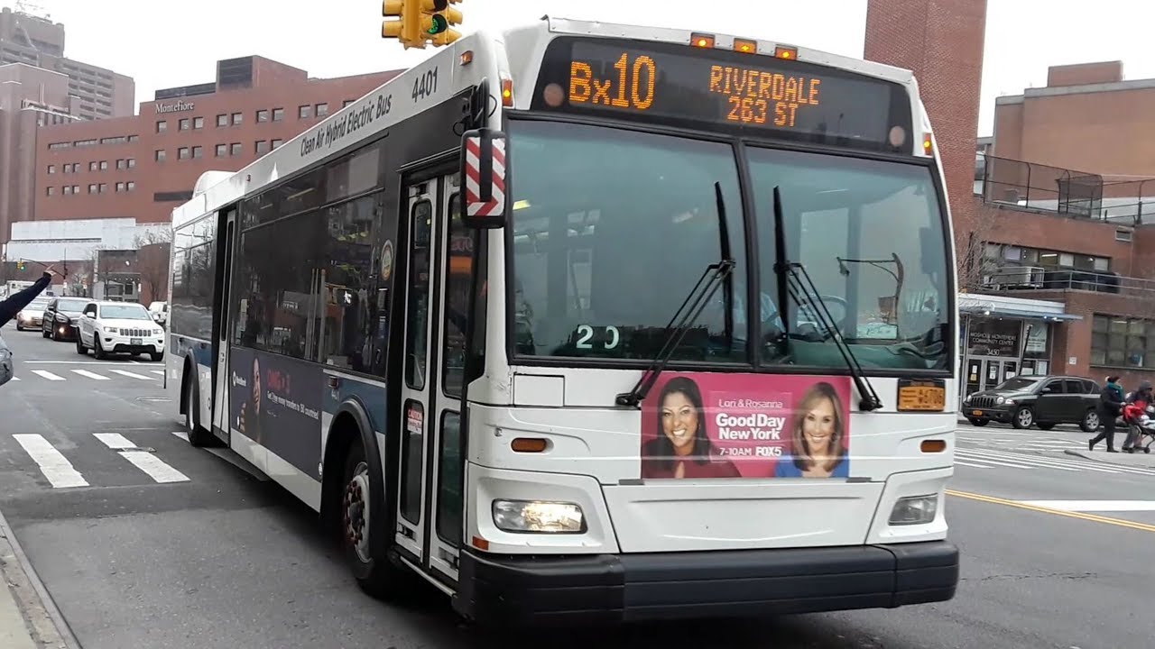 MTA: 2009 Orion VII 07.501 NG Hybrid-Electric Low Floor [4401] Bx10 bus ...