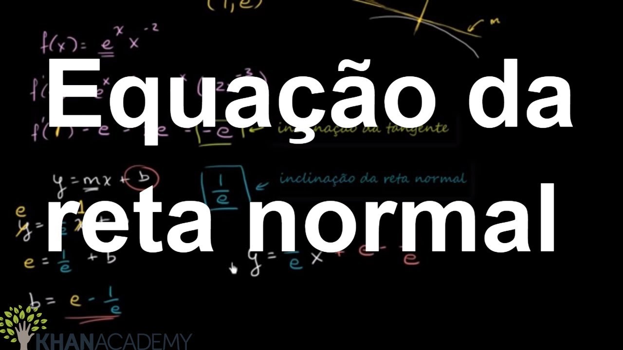 Equação da reta normal | Matematica | Khan Academy - YouTube