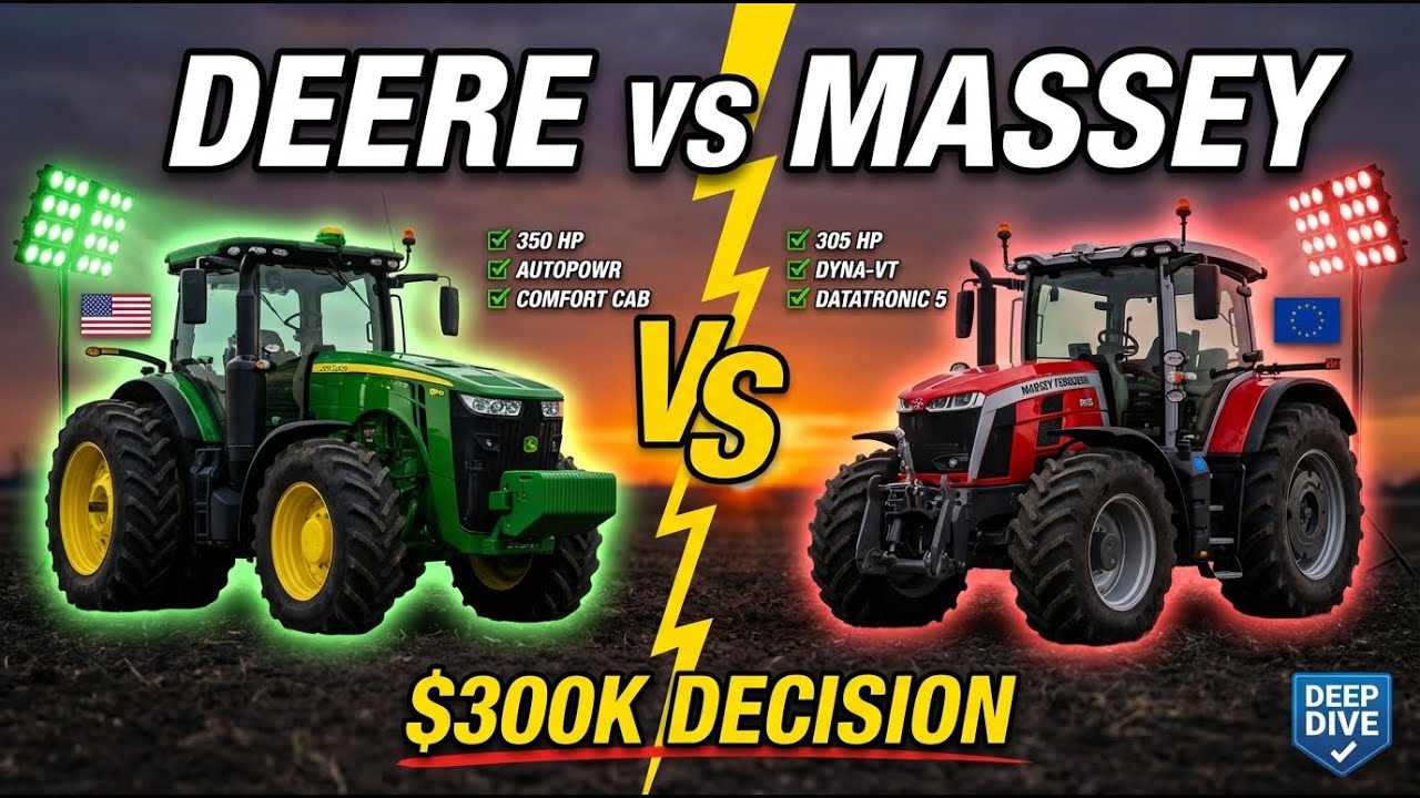 John Deere vs Massey Ferguson 8S: Which $300K Tractor is ACTUALLY ...