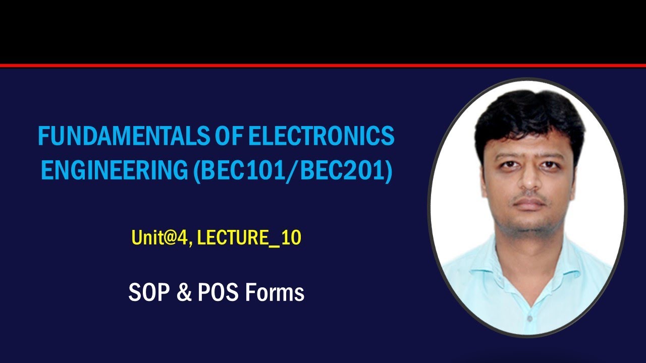 U4_L10_SOP & POS Forms | Electronics Engineering (BEC101/201)| Hindi ...