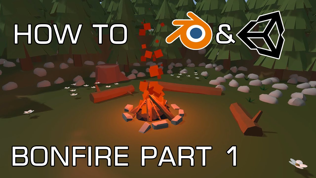 How To Make A BONFIRE (Part 1/2) Modelling in Blender 2.83 | Low Poly ...