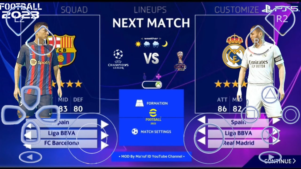 eFootball PES 2023 PPSSPP - New Grass HD - Best Graphics HD Commentary ...