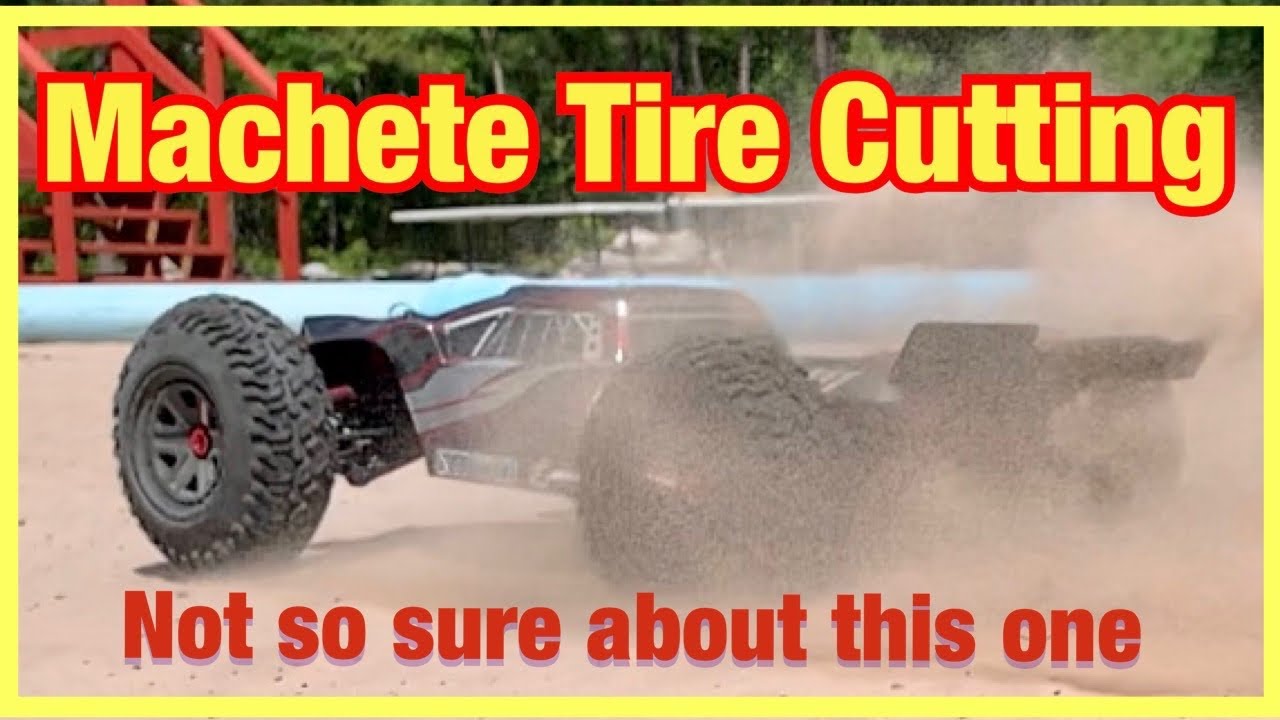 Tire Cutting Machete RIPS!! - YouTube