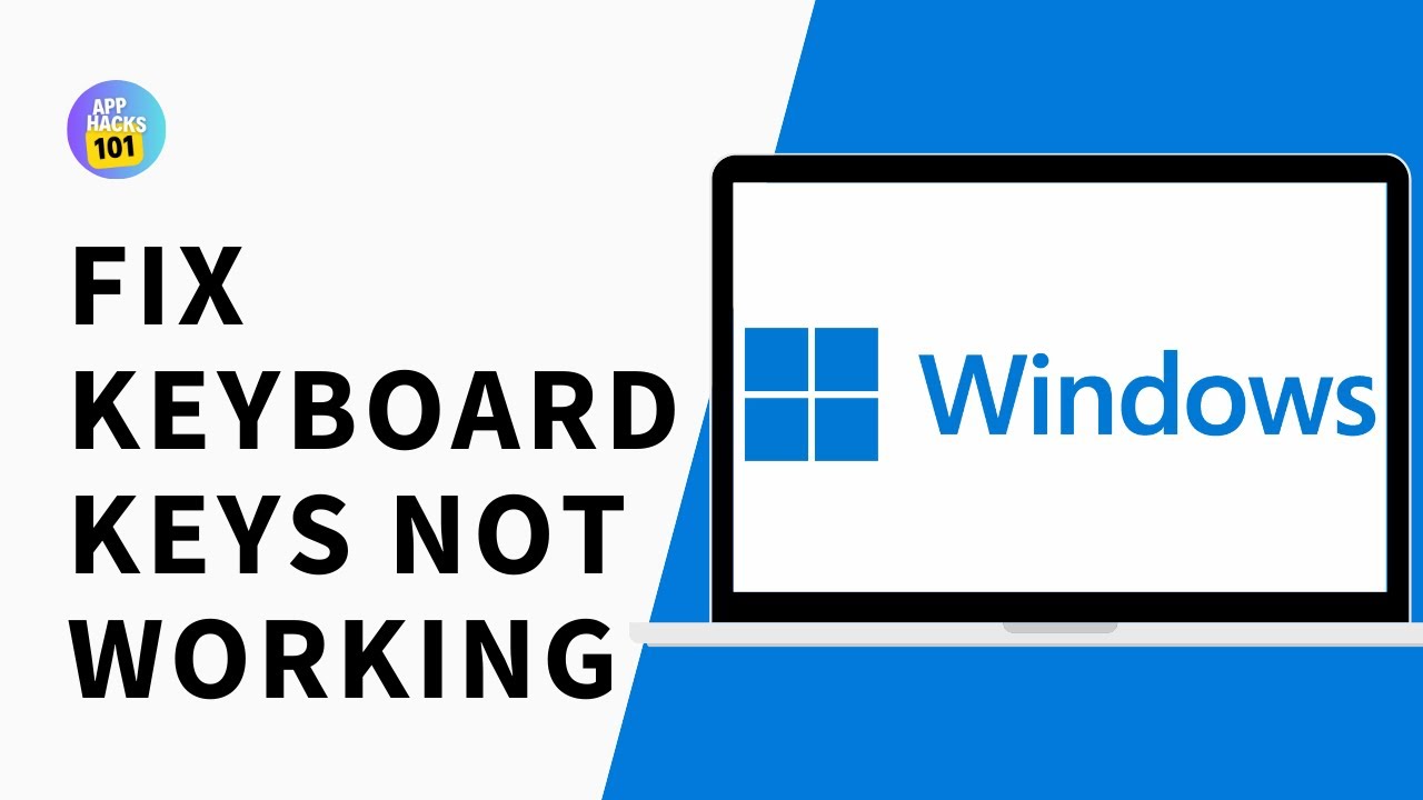 How to Fix Keyboard Keys not Working in Windows - YouTube