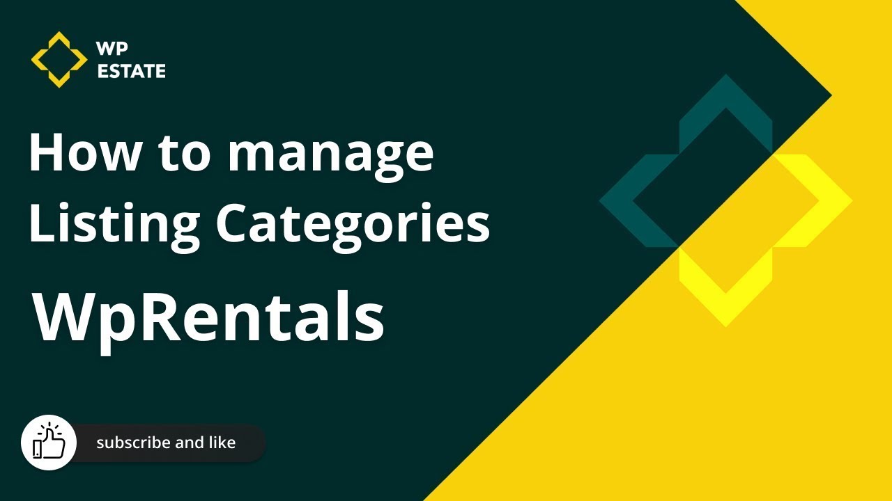 How to manage Listing Categories - Part II - YouTube