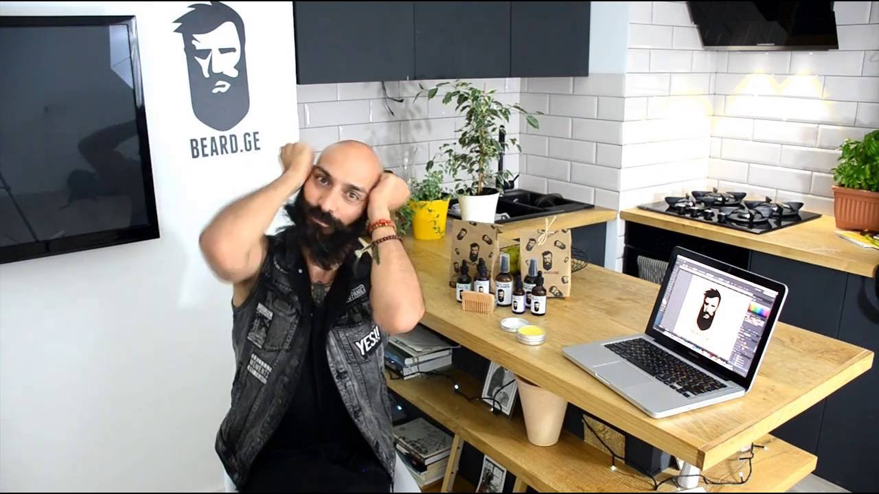 წვერის ცვილი ვანილის არომატით - Beard.ge - YouTube