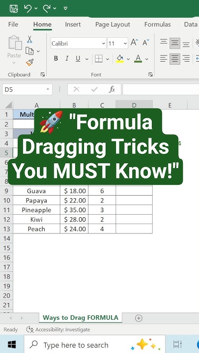 🧠 4 Smart Ways to Copy Formulas in Excel! | Tips #1 - YouTube