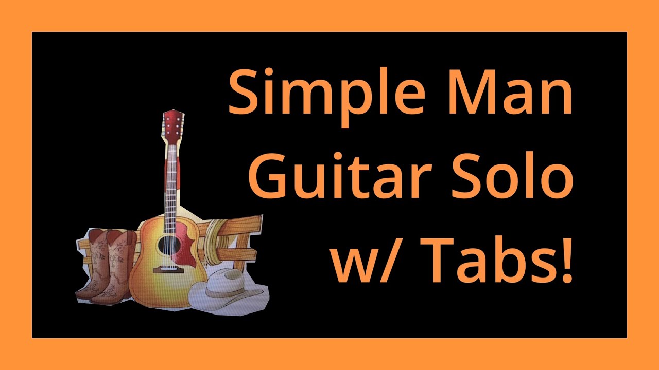 Simple Man- Lynyrd Skynyrd guitar solo lesson #guitarlesson # ...