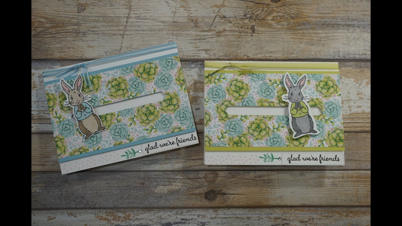 Rabbit Spinning through Garden (Fable Friends by Stampin' Up) - YouTube