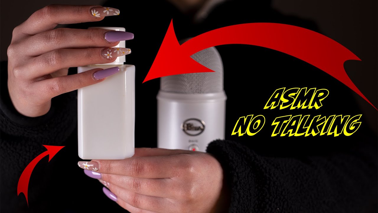 1 HOUR ASMR - Glass bottle 💫- tapping and shaking for sleep | NO ...