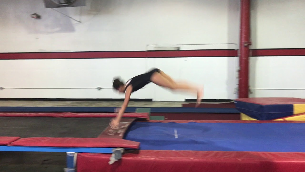 Round off back handspring - YouTube
