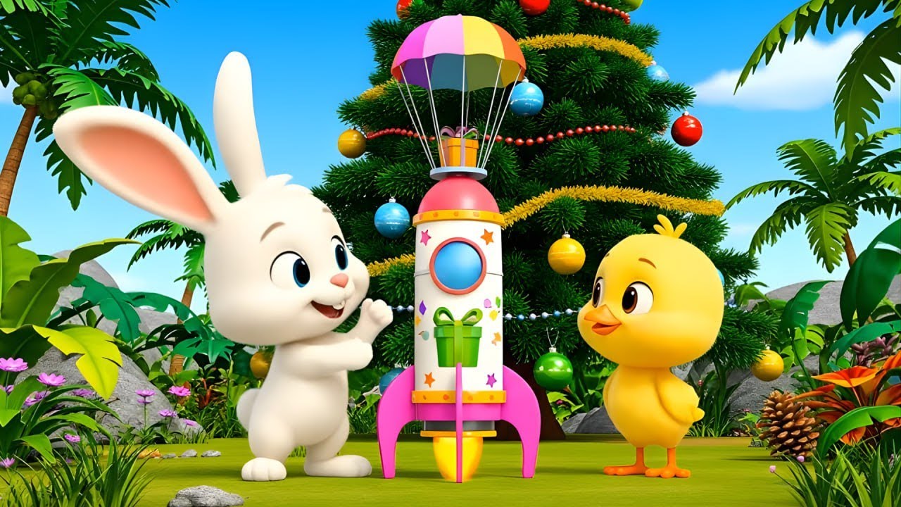Bunny & Duck Launch a Magical Christmas Gift Rocket! 🎄🚀 | Duck & Bunny ...