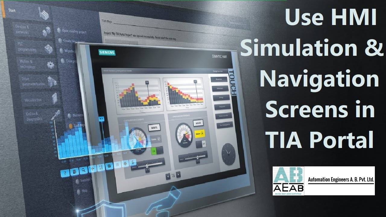 Hoe to use HMI Simulation & Navigation Screens in TIA Portal | SIEMENS ...