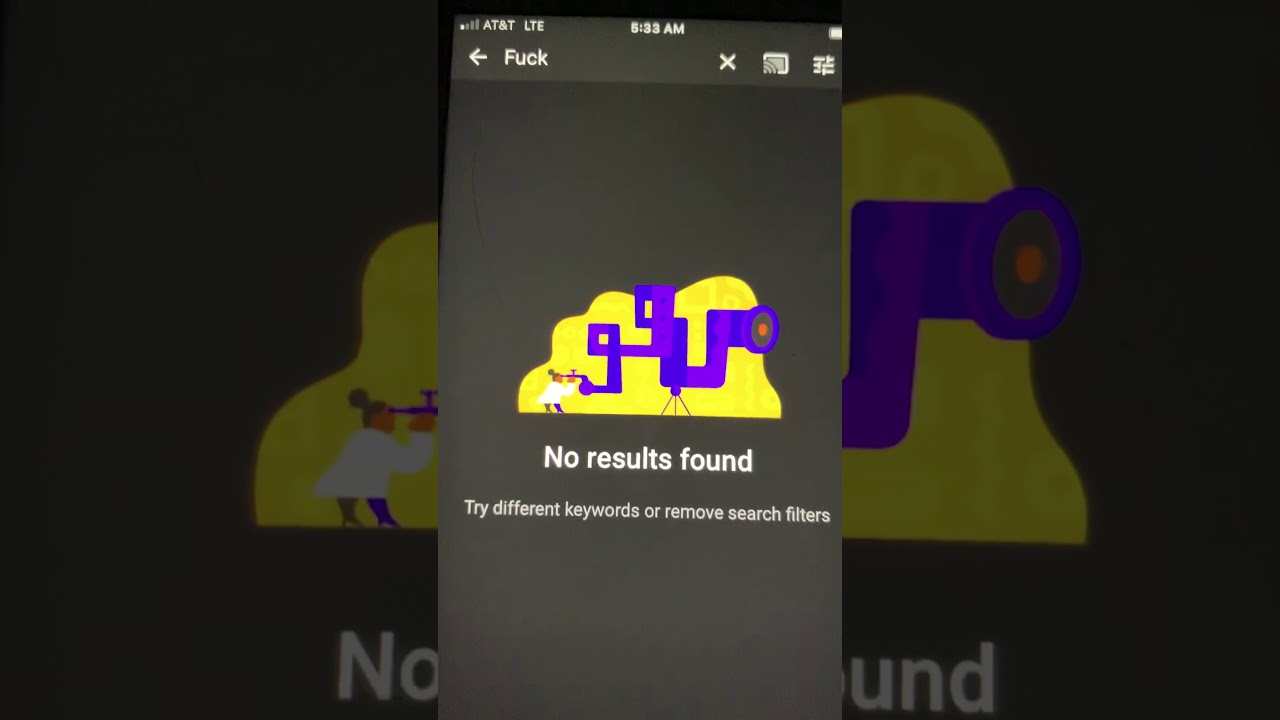 No Results Found - YouTube