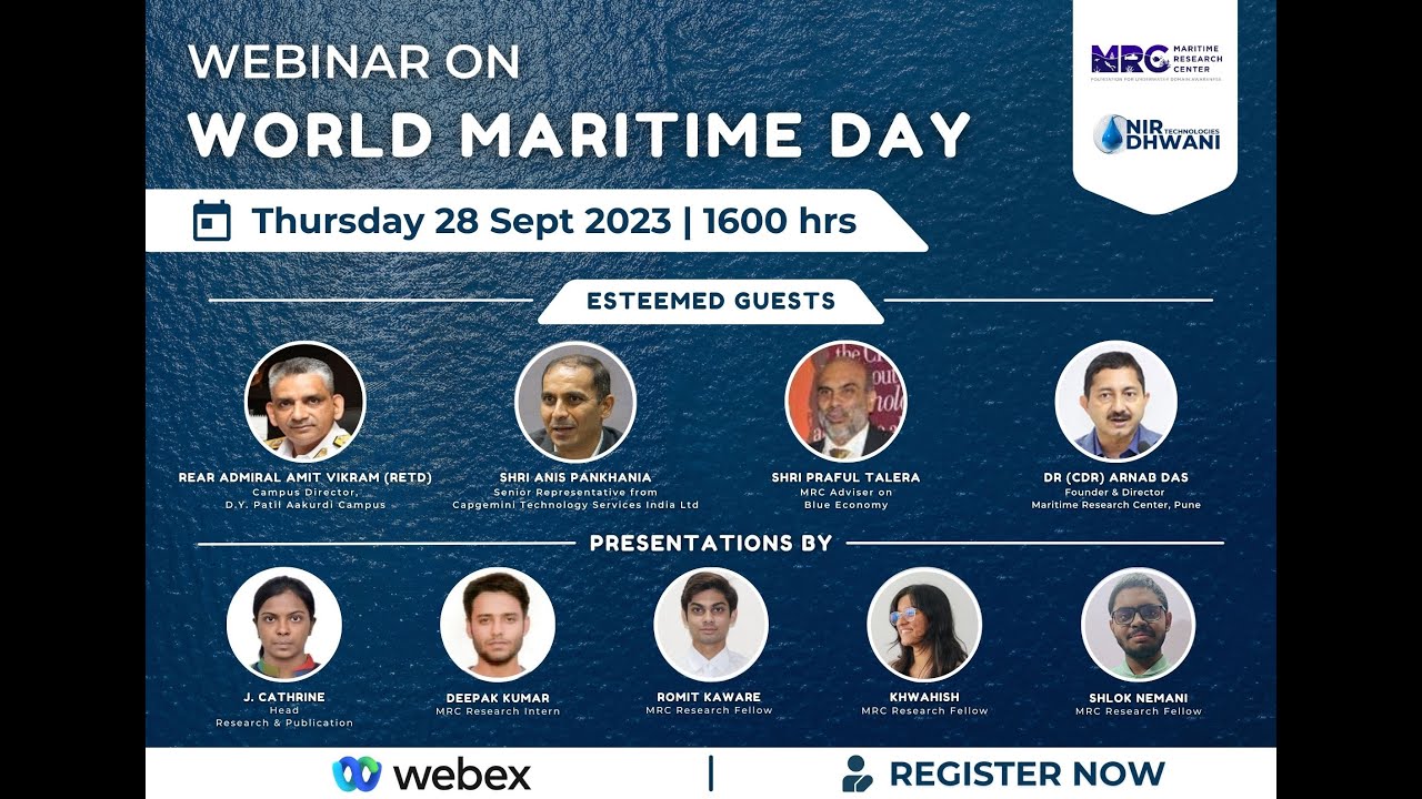 Webinar on ‘World Maritime Day 2023’ | 28 Sept 23 - YouTube