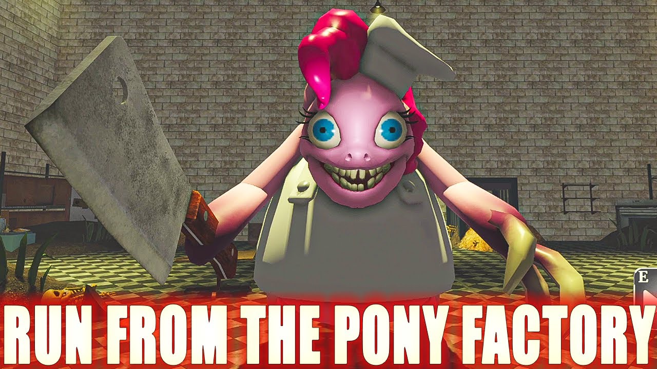 RUN FROM THE PONY FACTORY OBBY 🏭 ALL Badges 🏭 Roblox Gameplay Full ...