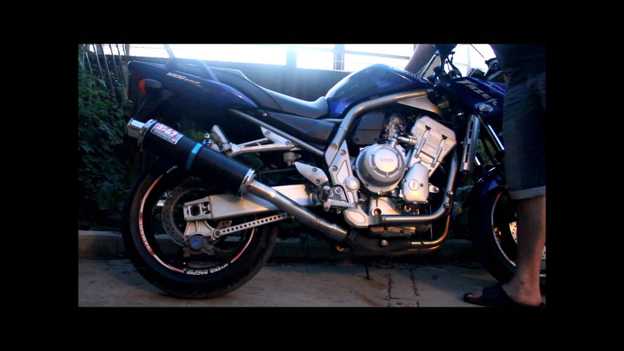 YOSHIMURA YAMAHA FZ1 FZS 1000 replica test exhaust - YouTube