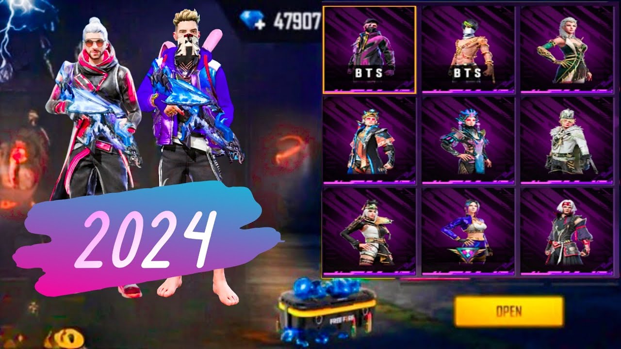 Opening All Free Fire Bundles from 2019 to 2024: old Collection - YouTube