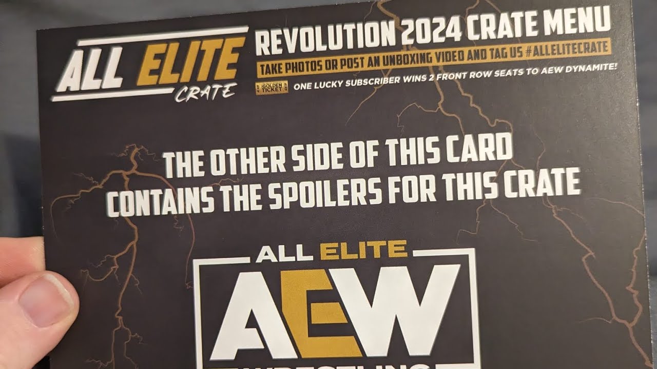 AEW January All Elite Crate Box Opening! - YouTube
