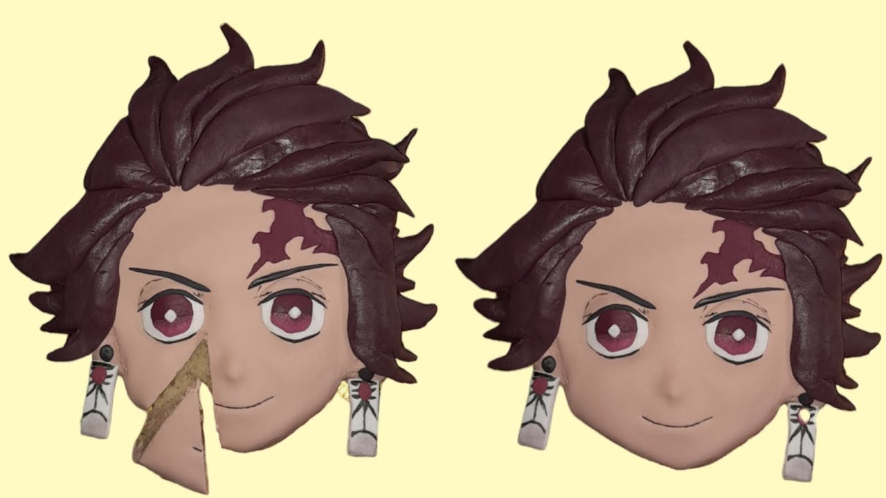 Tanjiro Kamado realistic sculpted character cake #tanjiro # ...